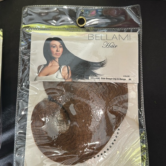 BELLAMI | Hair | Bellami Hair Side Swept Clip In Bangs Color 6 | Poshmark
